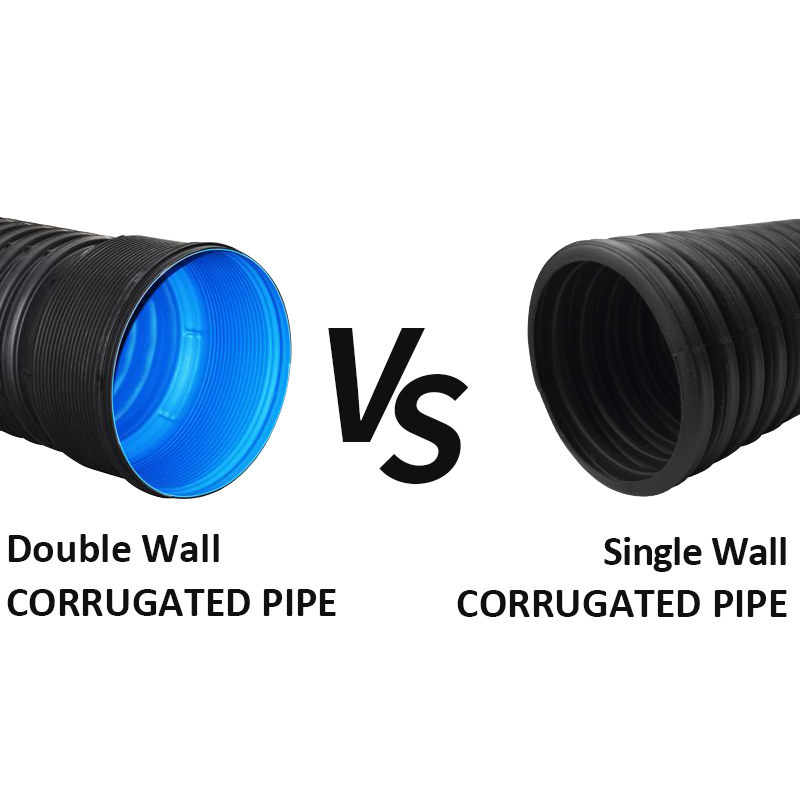 HDPE Double wall vs Single wall corrugated pipe - Haili pipe
