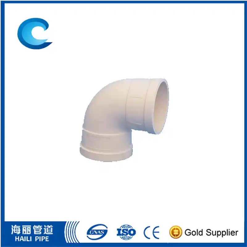 90°elbow PVC pipe fittings plumber adapter - Haili pipe
